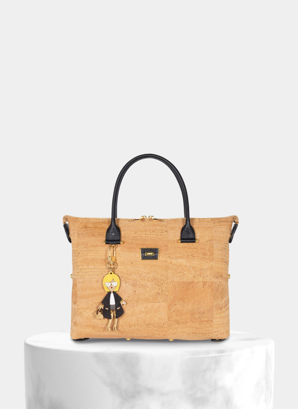 Shop now Mini Cork Handbag 3in1 Natural and Black | Fast Shipping ...