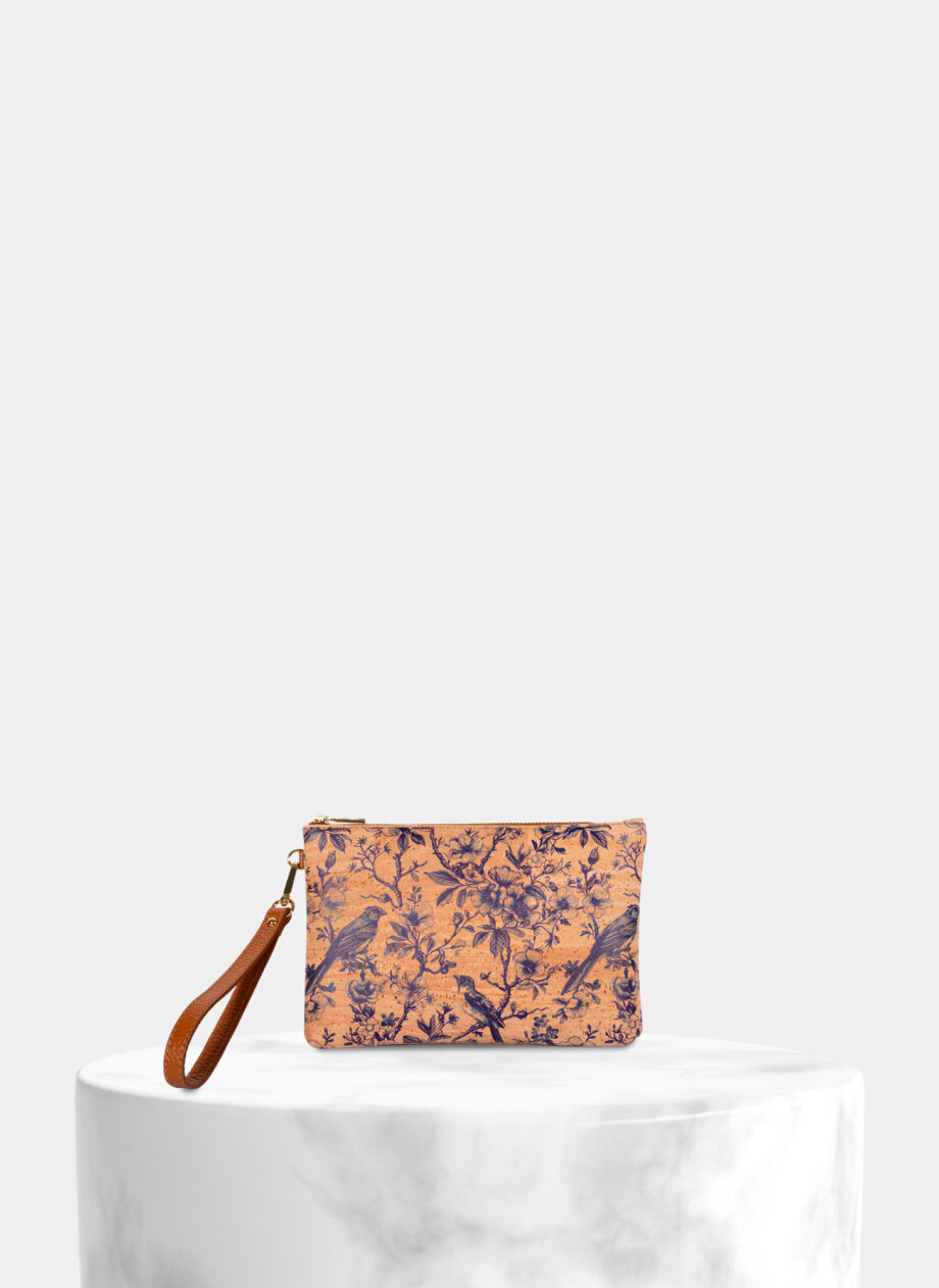 Shop now Cork Clutch Bag Blue Birds | Fast Shipping Worldwide - StudioCork